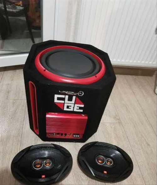 Сабвуфер Ural cube и колонки jbl