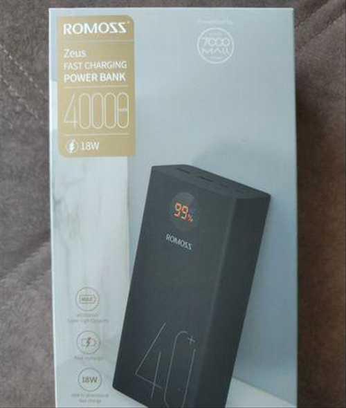 Повербанк Romoss PEA40, 40000mAh