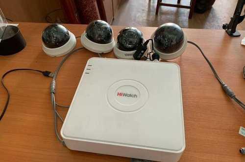 Регистратор HiWatch + 4 камеры