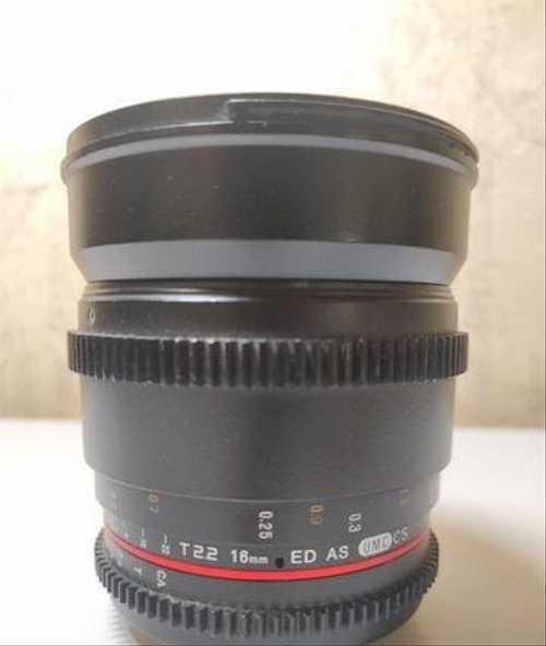 Samyang 16mm T2.2 Canon EF/EF-S