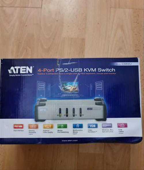 Переключатель aten 4 port Usb KVM