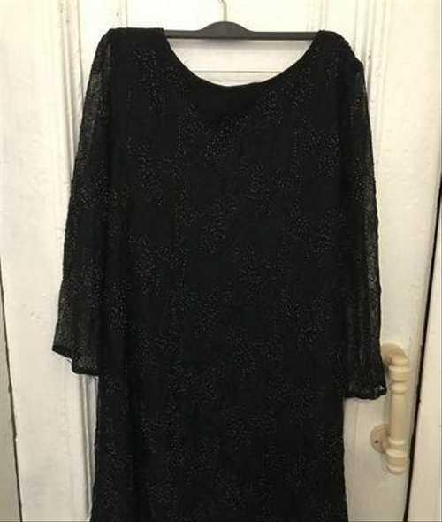 Продаю черное кружевное коктельное платье zara