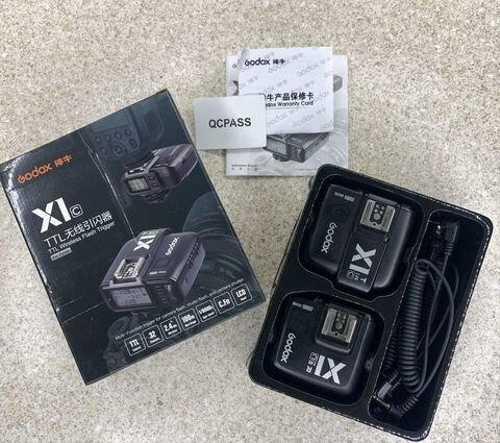 Комплект радио синхронизаторов Godox X1T-C и Godox