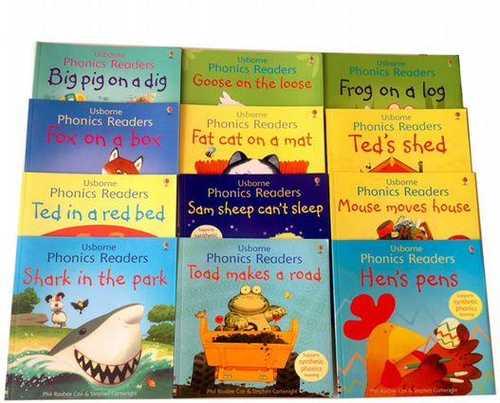 Usborne Phonics Readers набор из 12 книг Новый