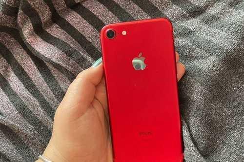 Телефон iphone7 red 128gb