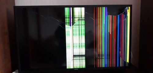 TV Samsung UE40M5000AU с поврежденной матрицей