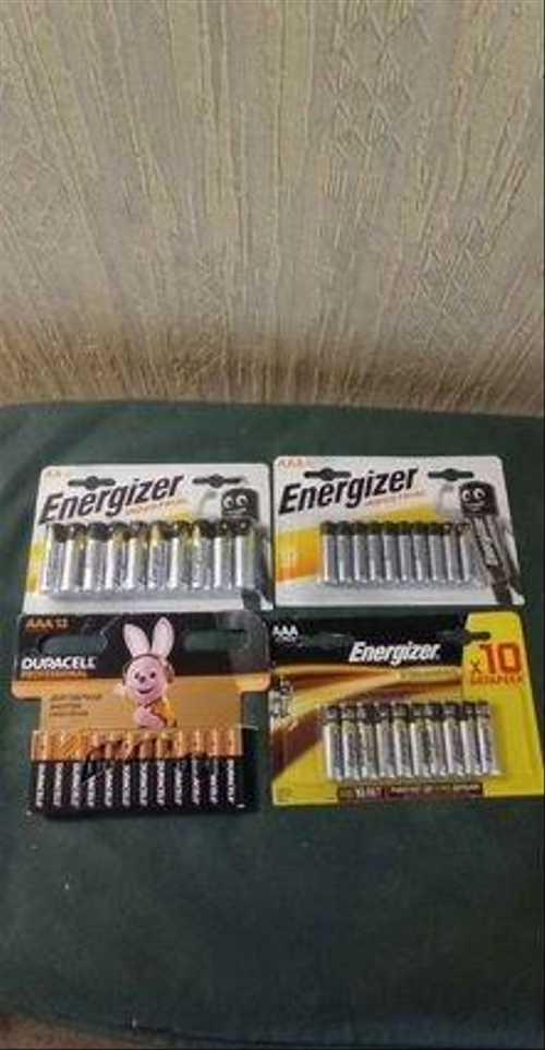Батарейки пальчиковые ааа и аа новые Energizer