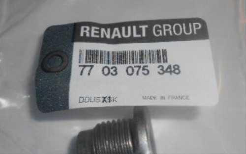 Пробка поддона сливная Renault 7703075348. Пробка поддона двигателя Renault Duster 2013. Сливная пробка масляного поддона Рено Дастер 2.0. 7703075348 Пробка поддона.