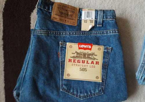 Джинсы мужские Levis 505 W42L30 Новые. Made in USA