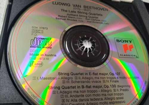 Beethoven Juilliard String Quartet 3CD sony 1993 г