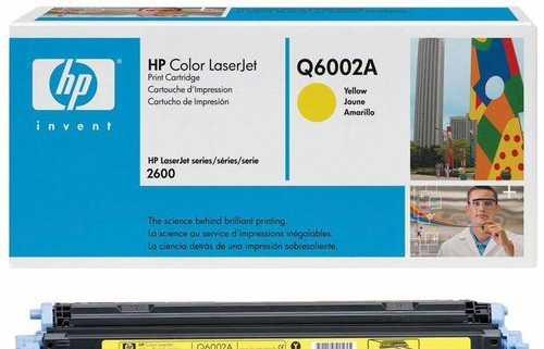 HP Q6002A тонер-картридж желтый (синий дизайн)