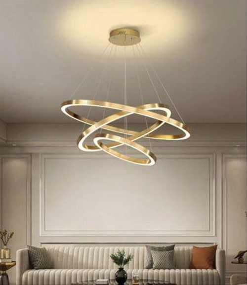 Светильник потолочный люстра кольца