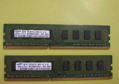 Оперативная память Samsubg DDR3 2x2gb