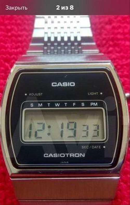 Электронные тонкие Casio Casiotron 80-х годов