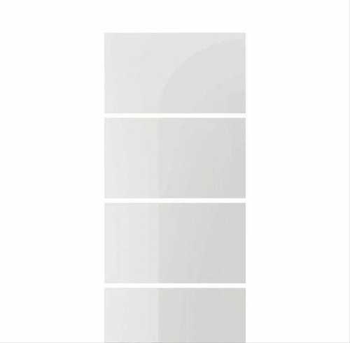 Панели для шкафа икея 100х236 белые стекло фэрвик