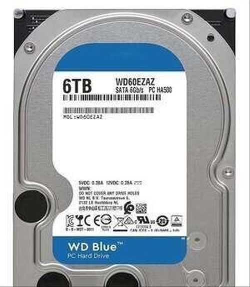 Жесткий диск Western Digital WD Blue 6 тб WD60ezaz