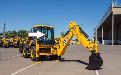 JCB 3CX SM Стекло заднее