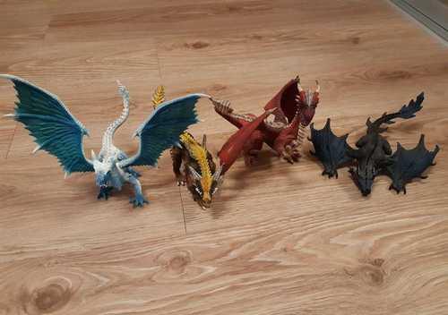Драконы от фирмы schleich Охотник(жолто-каричневый
