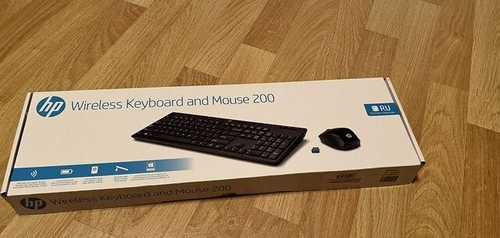 Клавиатура и мышь беспроводные HP 200