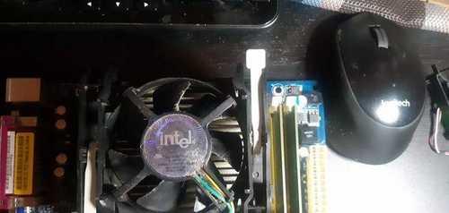 ASRock P4i945GC + pentium 4 + 2 гб озу