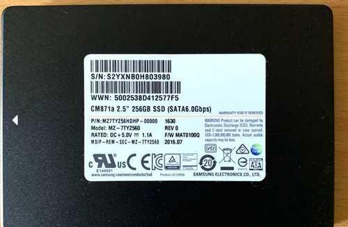 SSD Samsung 256Гб отличное состояние