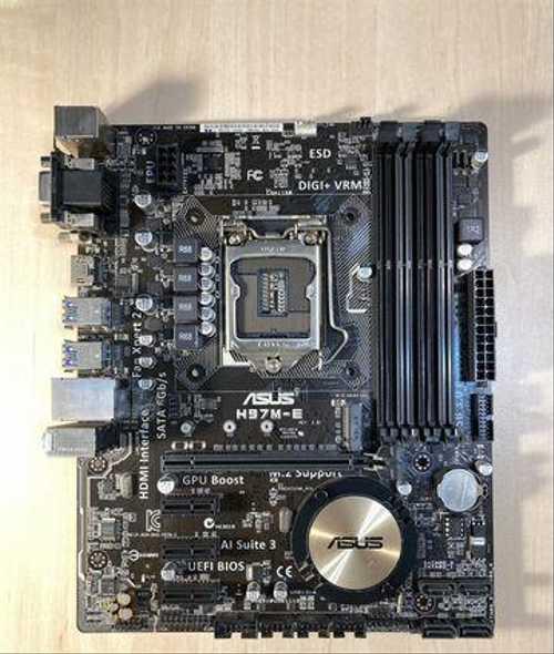 Asus h97m e не включается