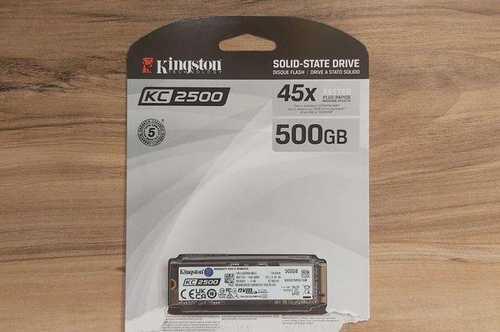 SSD m2 Kingstone kc 2500 500gb новый