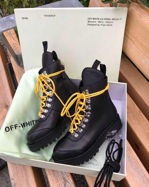 Ботинки Off White кожа