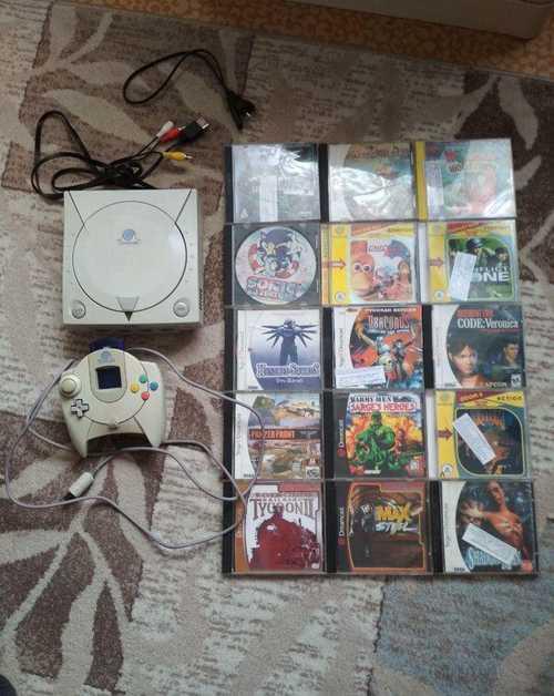 Приставка sega dreamcast + игры