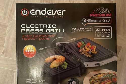 Гриль Endever Grillmaster 220 черный