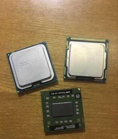 Процессоры intel S775 S1156 AMD turion