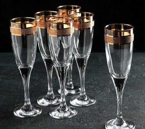 Набор фужеров для шампанского «Кристалл Твист»