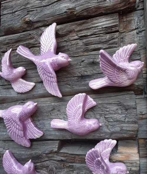 Птички на стену керамика