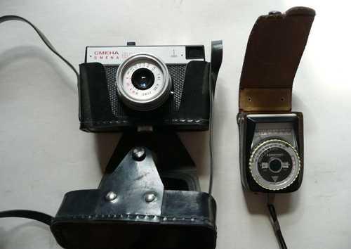 Фотоаппарат Смена-8М + фотоэкспонометр
