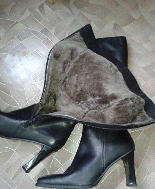 Новые натуральные зимние сапоги