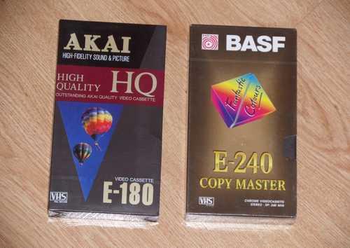 Видеокассеты VHS basf и akai