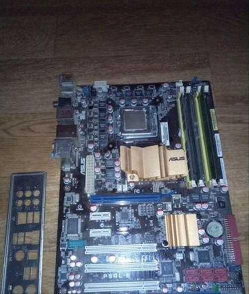 Материнск. плата 775 asus P5Q-LE + проц xeon L5420