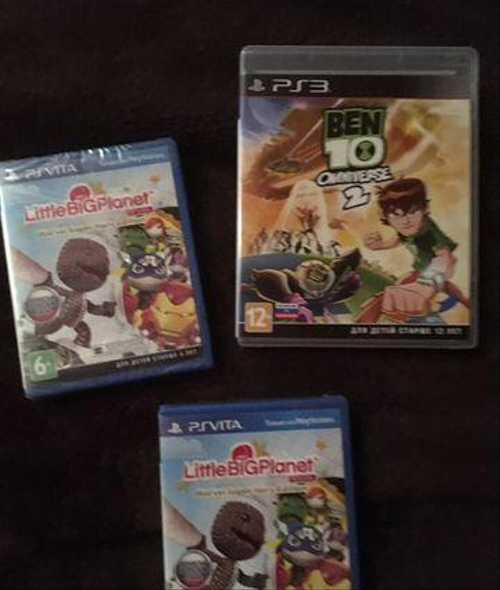 Игры на PSVita и PS3 (Ben 10, Little BIG planet)