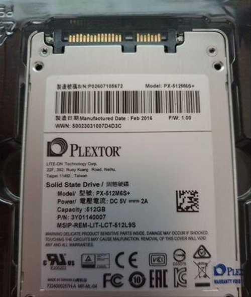 SSD 512Gb SATA Plextor M6S Plus (PX-512M6S)