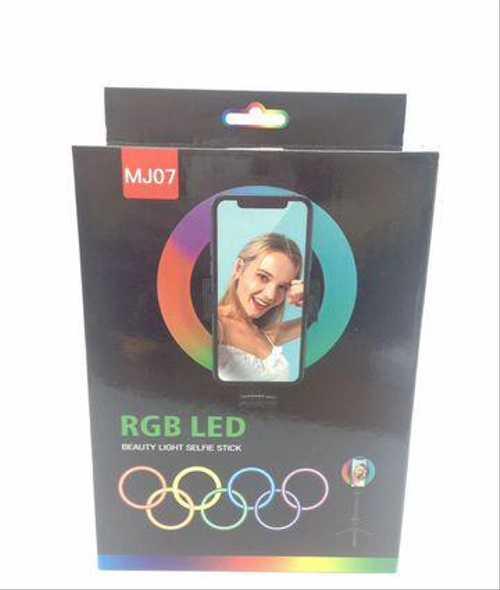 Штатив-монопод MJ07 с кольцевой RGB лампой