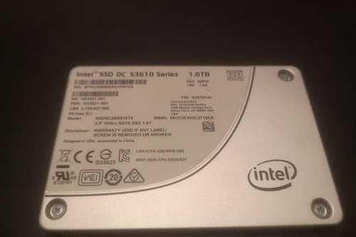Intel ssd dc s3610 series 1.6tb