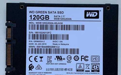 Жесткий диск Western Digital WD green PC SATA SSD