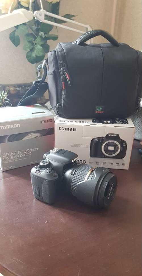 Canon EOS 600D (без объектива) + зарядное устройст