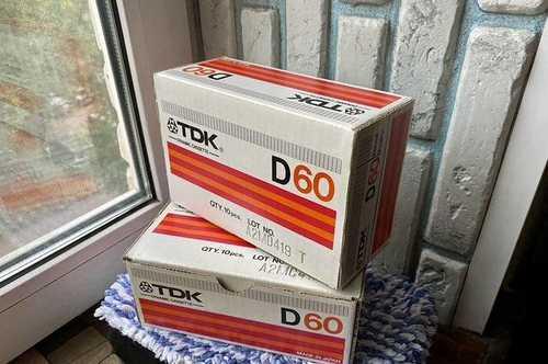 Запечатанный блок аудиокассет TDK D-60