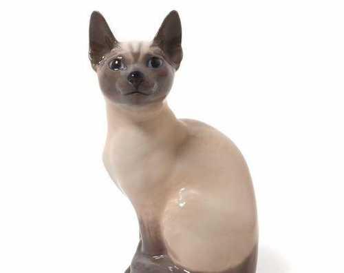 Фарфоровая фигура "Сиамская кошка". Royal Copenhag