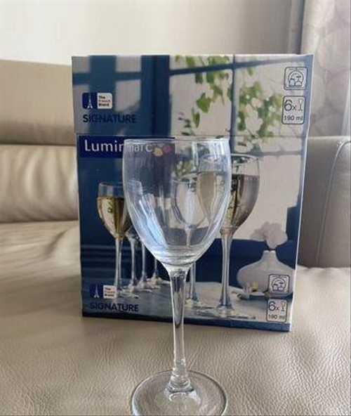 Бокалы для белого вина Luminarc 6 шт новые