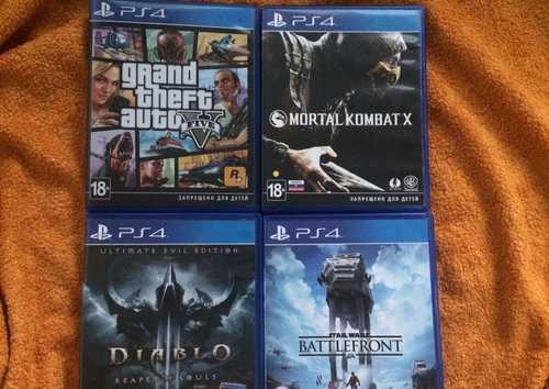 Игры для PS4 GTA V, MC X, Diablo3