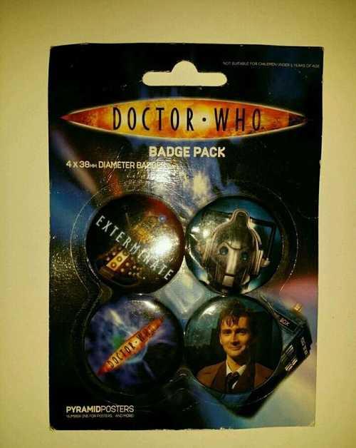 Доктор Кто, Doctor Who, оригинальные значки, проду