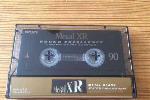 Аудиокассета Sony Metal XR 90 б/у с записью