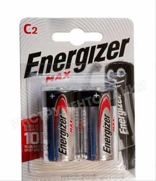 Батарейка C LR14 2 шт energizer MAX E301533200